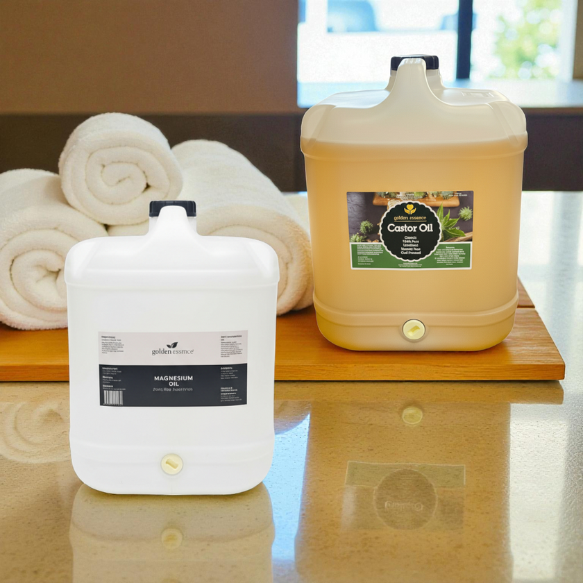 10L & 20L Castor & Magnesium Oil Cubes | Golden Essence